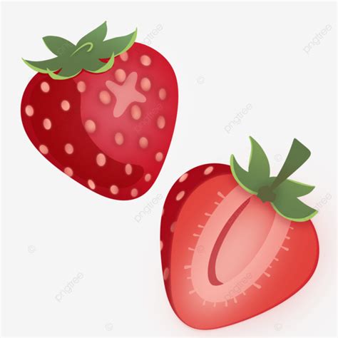 딸기와 컷 만화 일러스트 만화 일러스트 딸기 과일 Png 일러스트 및 벡터 에 대한 무료 다운로드 Pngtree
