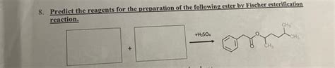 Solved Predict The Reagents For The Preparation Of The