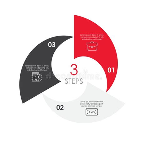 Vector Circle Chart Infographic Template For Cycle Diagram Graph Web Design Stock Vector