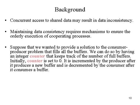 Chapter 7 Concurrency Process Synchronization Process Synchronization