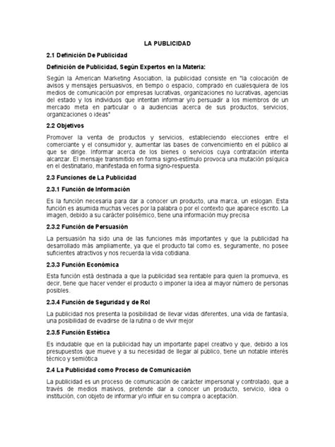 La Publicidad Herbas 2 Pdf Publicidad Comunicación