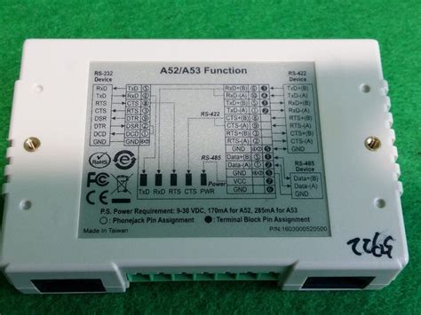 Moxa RS A RS Convertitore Bidirezionale USED GRANDBIRD