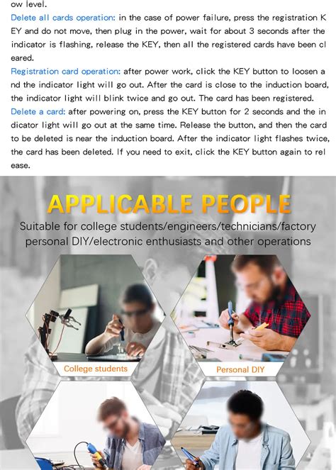 id card learning module rfid reading card 5v 12v i o port output 125k radio frequency