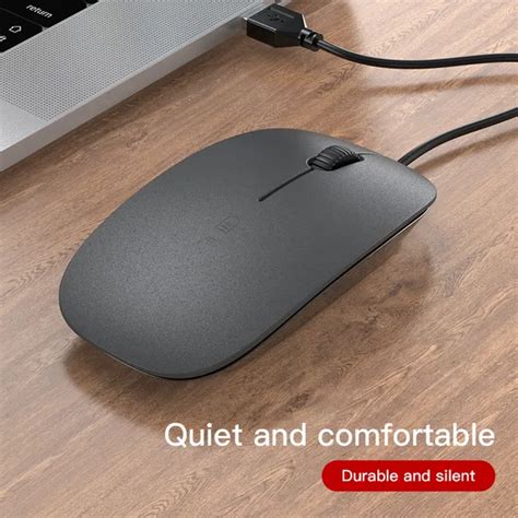 Dropship Wired Mouse 1200dpi Ergonomic Computer Mouses Pc Sound Silent