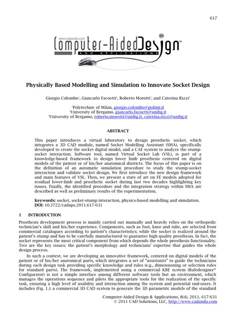 pdf physically based modelling and simulation to innovate socket design