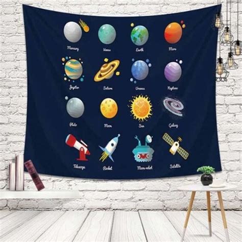 태양계행성 패브릭 포스터 가림막특대 200x150cm 홈플러스 택배배송