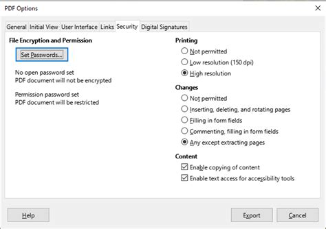 chapter 10 working with file formats security and exporting