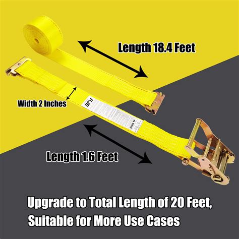 8 Pack E Track Ratchet Straps Heavy Duty 2 X20 Cargo