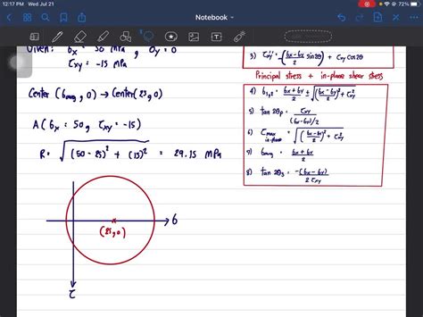 solved solve prob 9 16 using mohr s circle