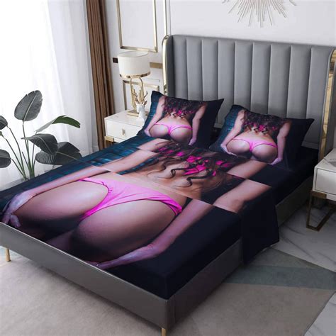 Amazon Com NOGAWA Sexy Sheets Twin Size Art Women Bed Sheets Patterned Bedding Sheets