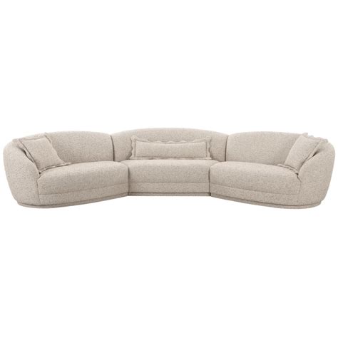 Sinclair Two Tone Boucle Sectional Meadow Blu