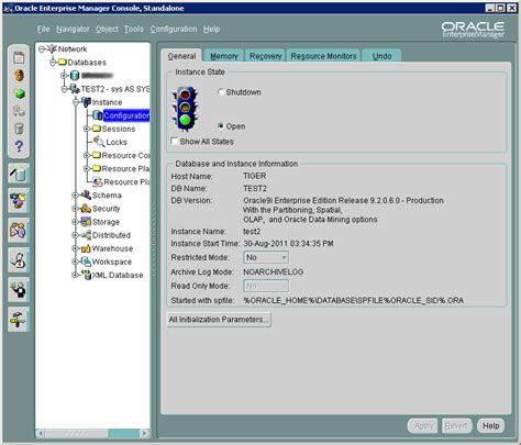 Создание экземпляра Базы Данных Oracle9i Enterprise Edition Release 92 Eastua