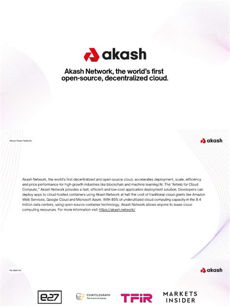 akash network the world s first open source decentralized cloud pdf