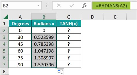 tanh function in excel formula examples how to use