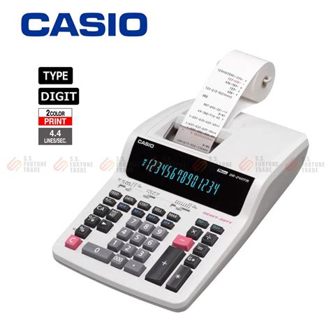 เครื่องคิดเลข Casio รุ่น Dr 240tm เครื่องคิดเลขพิมพ์กระดาษบันทึก Shopee Thailand