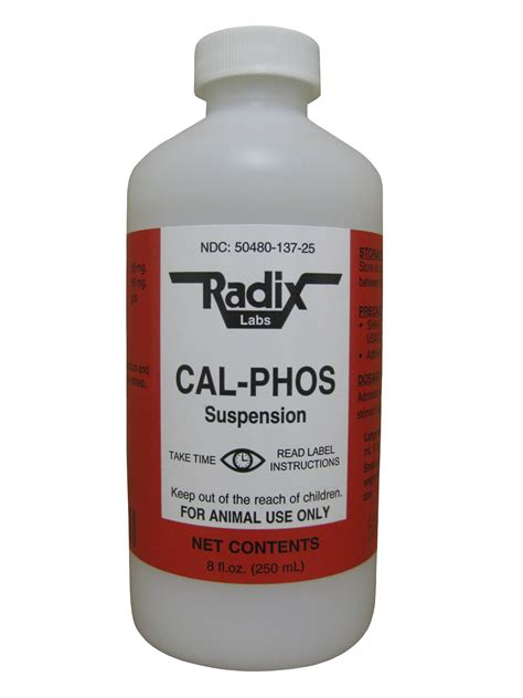Cal Phos Suspension Radix Laboratories Inc Veterinary Package Insert