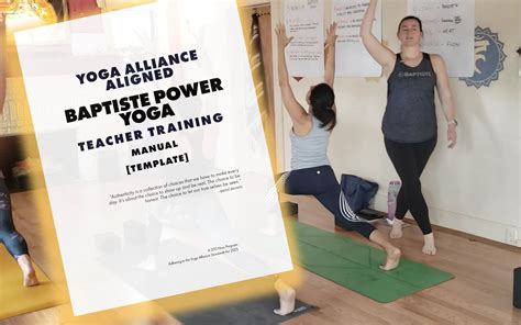 Yoga Alliance Aligned Baptiste Power Yoga Teacher Training Manual