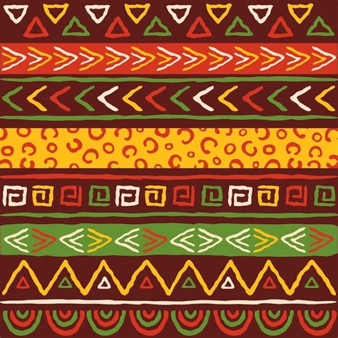 Arte Tribal Do Dia Da África Textura Celebrando A Unidade Africana Eps 10 Ilustração Vetorial