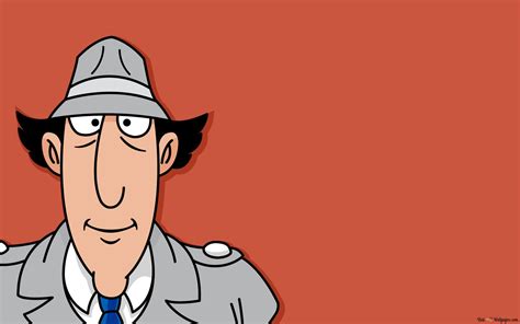 Inspector Gadget Cartoon Character In Orange Background Hd Wallpaper