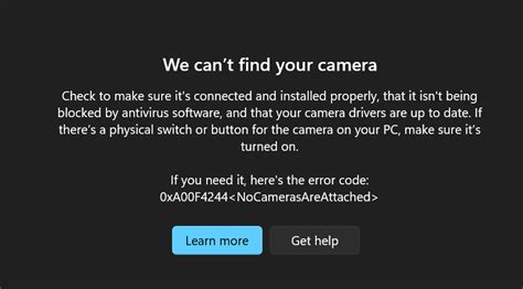 unable to start the camera camera is not working hp support