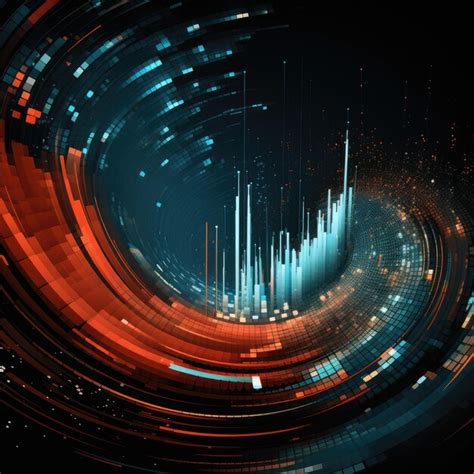 premium photo abstract data visualization technology driven seamless