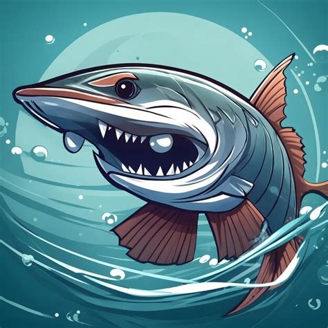 Premium AI Image Barracuda Illustration Ai Generative