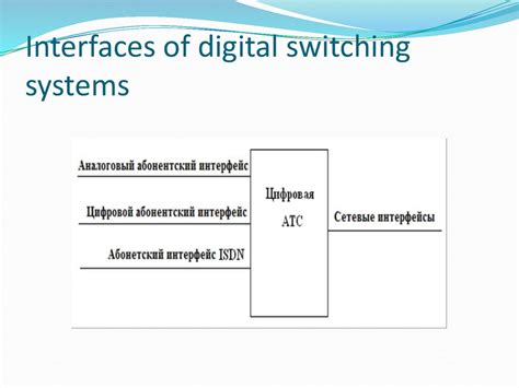 Switching Systems Online Presentation