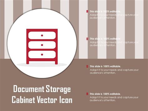 Document Storage Cabinet Vector Icon Ppt PowerPoint Presentation Visual Aid