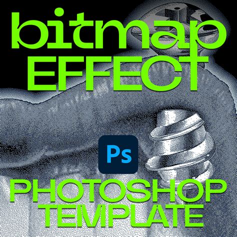 bitmap effect photoshop template