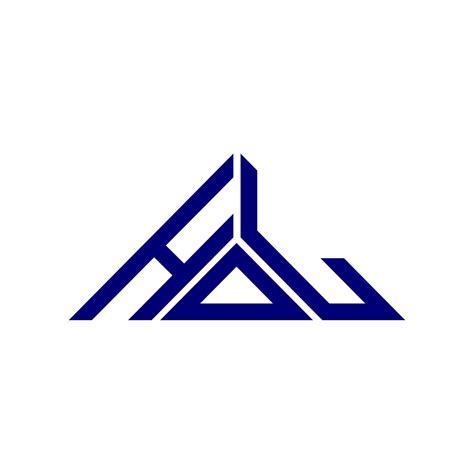 hdl letter logo creative design with vector graphic hdl simple and modern logo in triangle