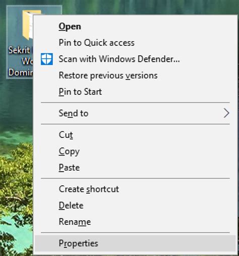 how can i hide a folder in windows 10