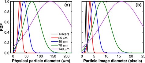 A Distributions Of Tracer And Particle Sizes Considered For Bimodal