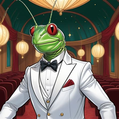 Grasshopper In Tuxedo At Ballroom Stable Diffusion Online