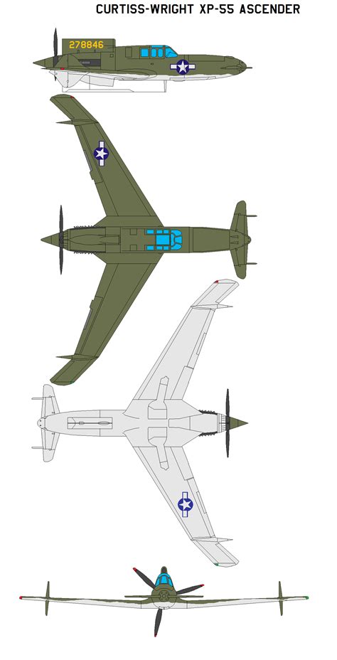 Curtiss Wright Xp 55 Ascender By Bagera3005 On Deviantart Aircraft
