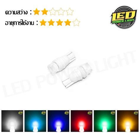 หลอดไฟหรี่หน้ารถมอไซค์ รถยนต์ ไฟหรี่led ขั้วt10 เซรามิค 1w ราคา 80 บาท คู่ Shopee Thailand
