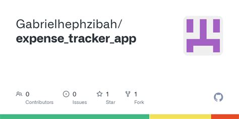 GitHub Gabrielhephzibah Expense Tracker App