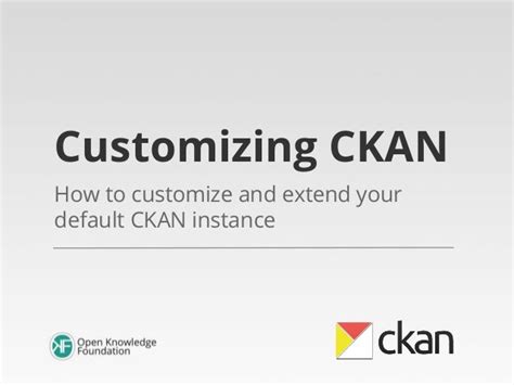 customizing ckan