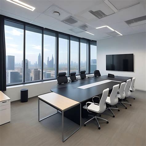 premium photo modern and sleek office space perfect for a