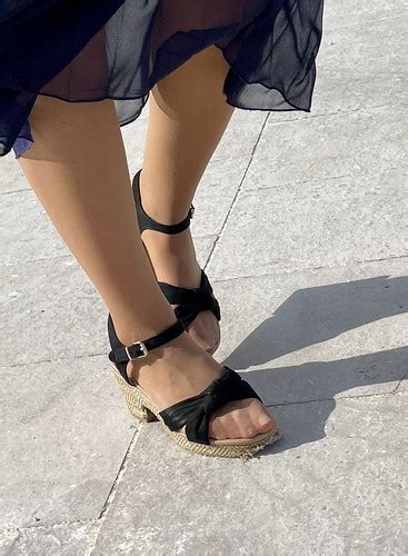 Candid Nylon Feet Piedsdange Candid Flickr