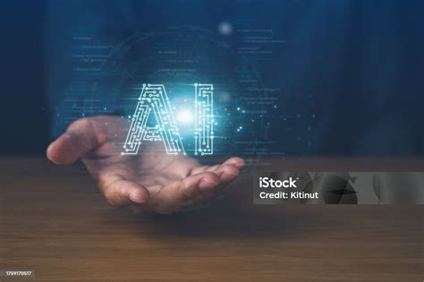 Ai 아이콘 인공 지능 개념 혁신 기술 미래 인터넷 네트워크 통신의 디지털 화면을 가진 사업가 Brand Name Smart Phone에 대한 스톡 사진 및 기타 이미지