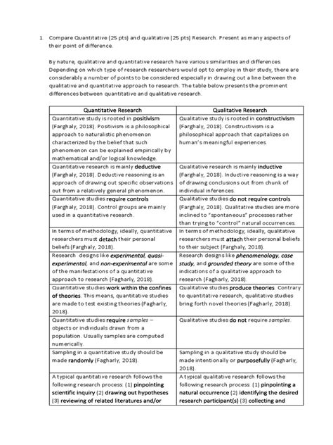 Compare Quantitative Pdf Quantitative Research Qualitative Research