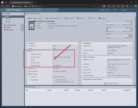 Vmware Esxi On Intel Core Ultra Cpus Interesting Observations Virtualization Howto