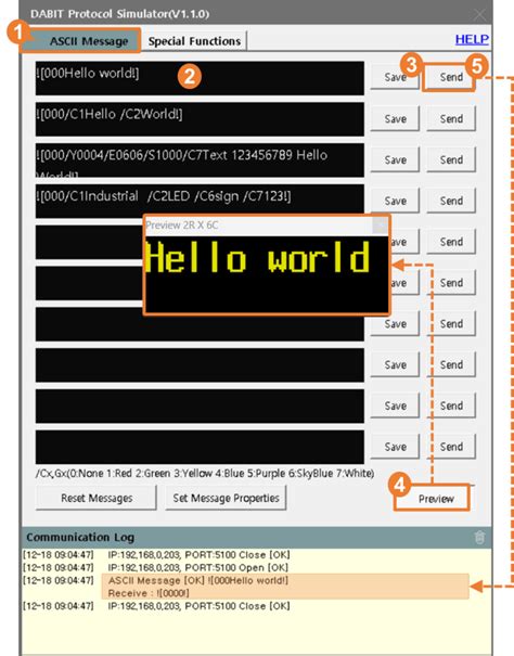 Ledmsg Protocol Simulator Manual Led Message Display Solution