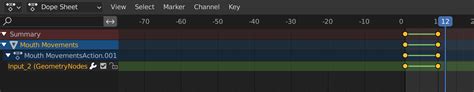 Animation Animated Mouth Keyframe Using Geometry Nodes Loops Through