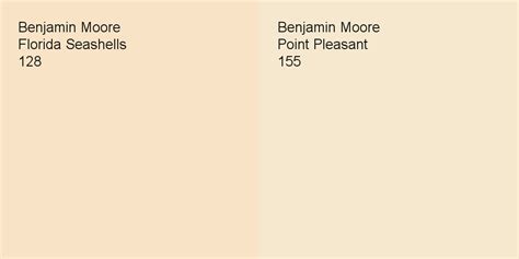 Benjamin Moore Florida Seashells Vs Benjamin Moore Point Pleasant Comparison