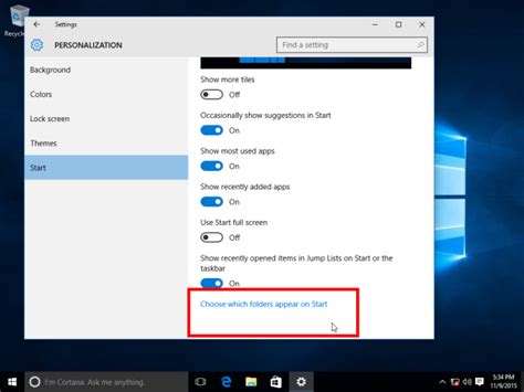 How To Add Folders To The Left Part Of The Start Menu In Windows