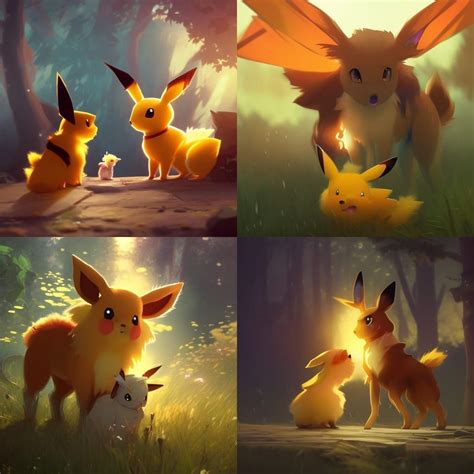 Pikachu And Eevee Wallpapers 4k Hd Pikachu And Eevee Backgrounds On Wallpaperbat