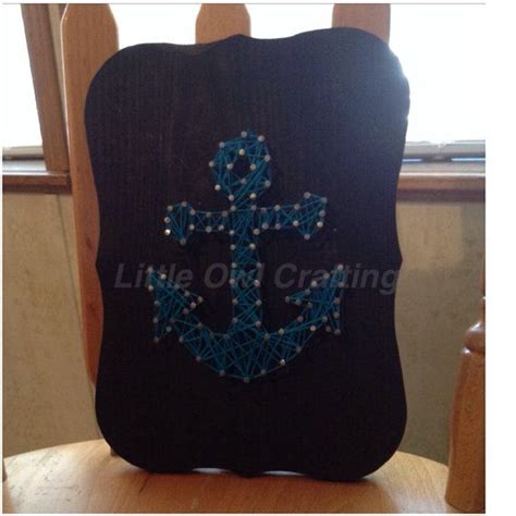 Anchor String Art Beach Decor