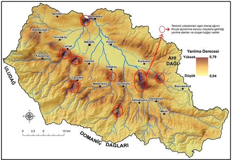 The Degree Of Dissection Index Di Map Of The İnegöl Basin Download Scientific Diagram