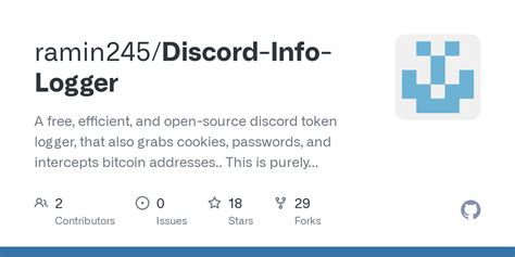 Discord Info Logger TokenLogger Py At Main Ramin Discord Info Logger GitHub